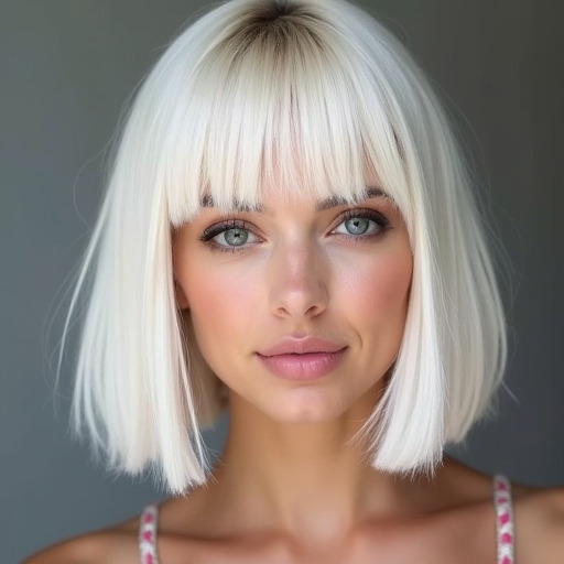 Blunt Bangs Hairstyle