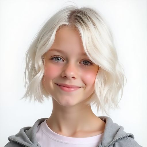 White Hair Colored Styles