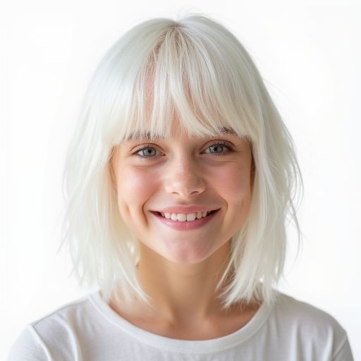 White Hair Colored Styles